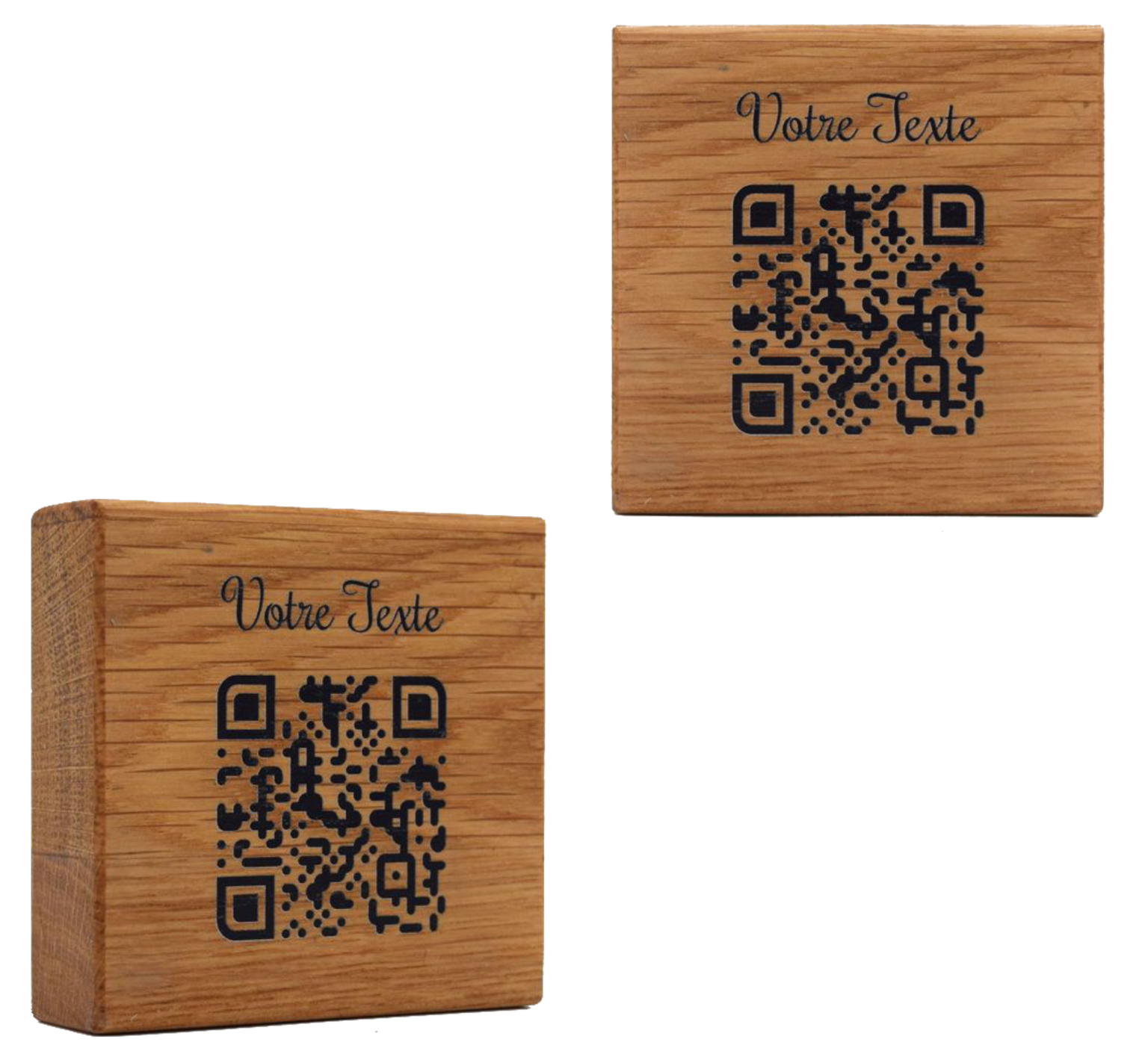 Totem QR code bois
